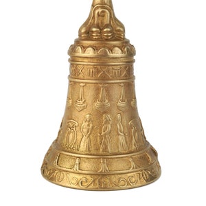 Antique Brass Bell, Engraved Brass Bell, Table Bell - Etsy