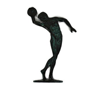 Greek Bronze Athlete Statue, Antique Greek Discobolus Bronze Sculpture ...
