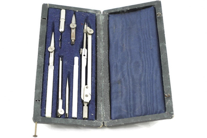 Vintage Drawing Tool Set in Original Box - Etsy