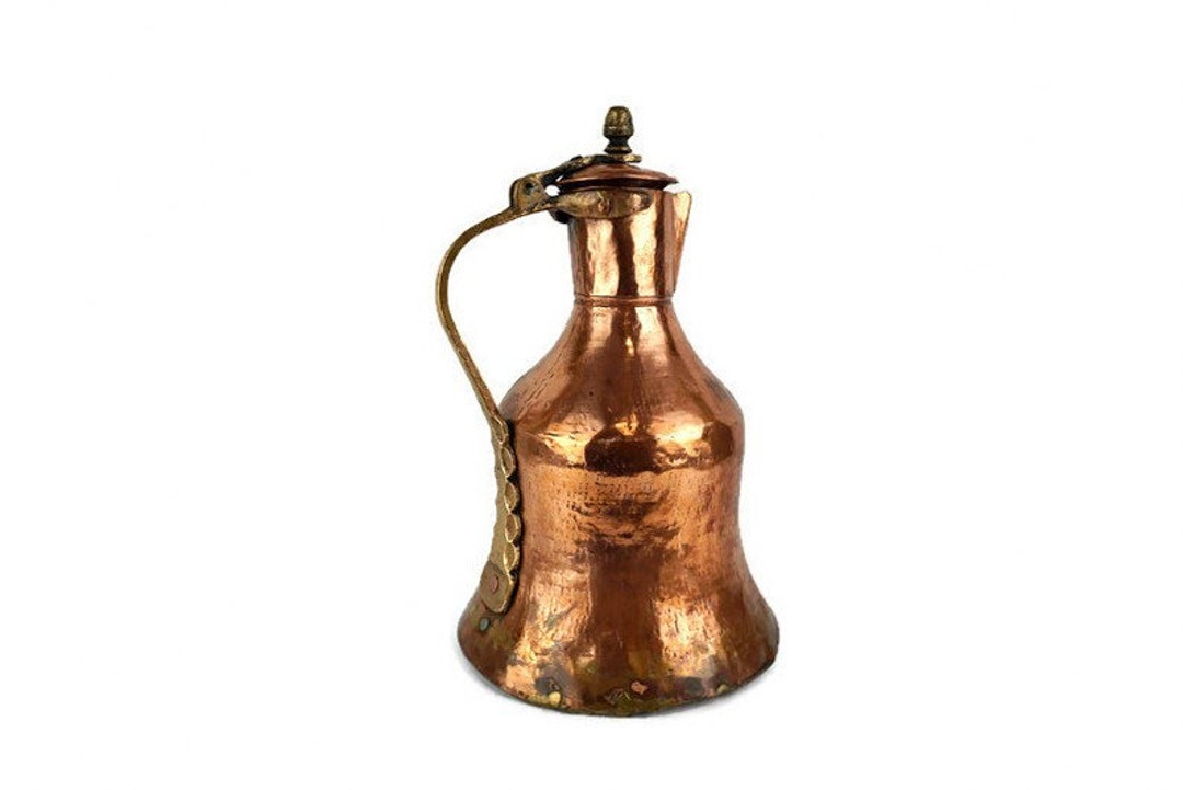 19th Century Islamic Copper Pot, Large Copper Pitcher, Antique Copper ...