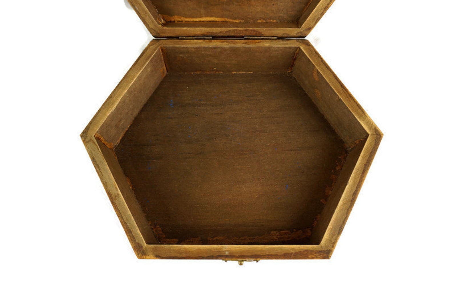 Antique French Storage Box, Notre Dame De Monts Wooden Storage Box ...