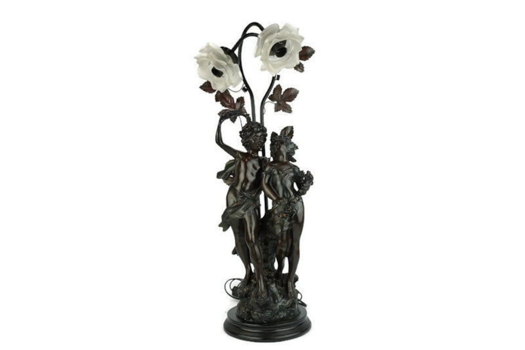 Antique Table Lamp, Renaissance Statues Table Lamp, Large Table Lamp ...