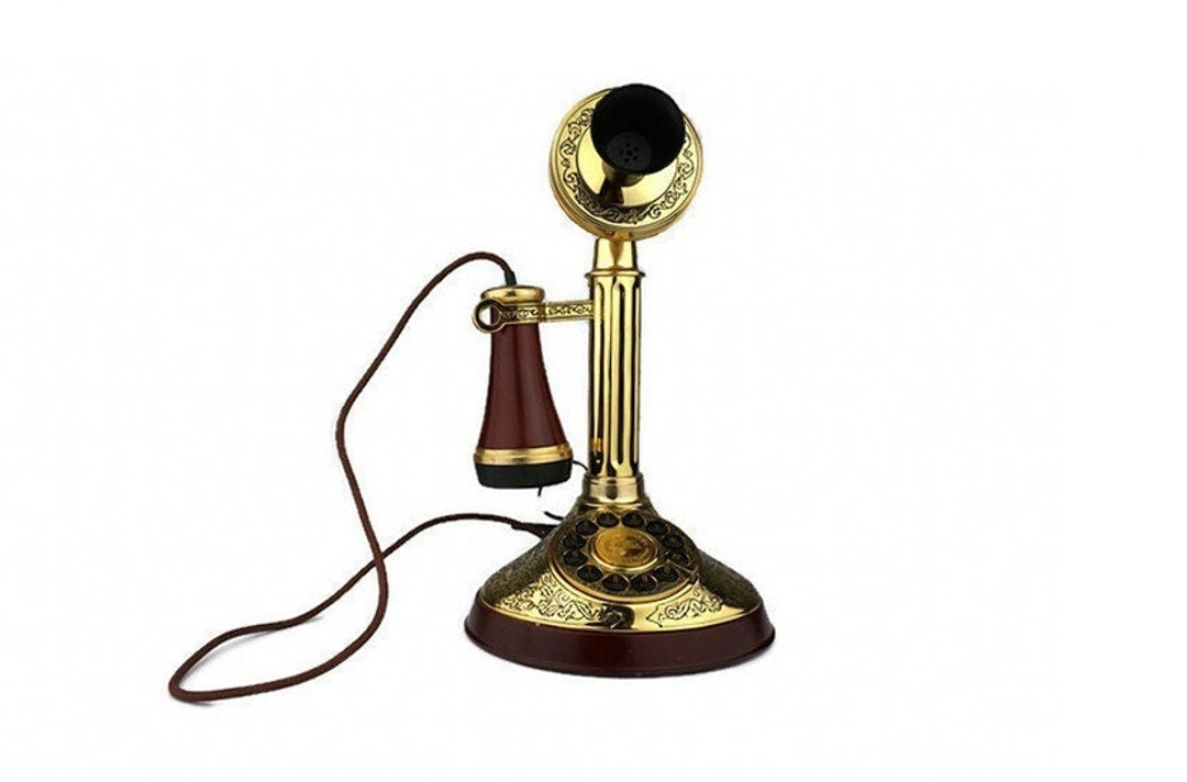 Vintage Rotary Telephone, Retro Dial Phone, Alexander Graham Bell ...