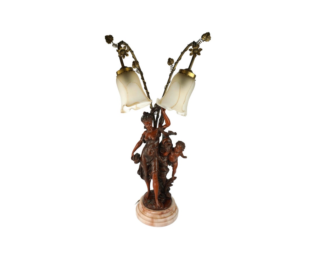 Antique Table Lamp, Renaissance Statues Table Lamp, Large Table Lamp ...