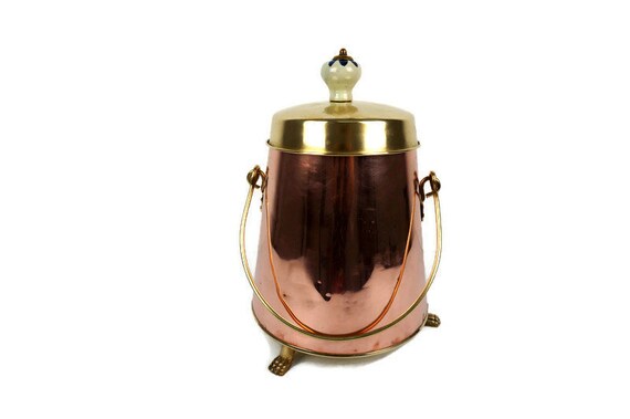 Copper Fire Heat Container Antique Copper Doofpot Fireplace - Etsy