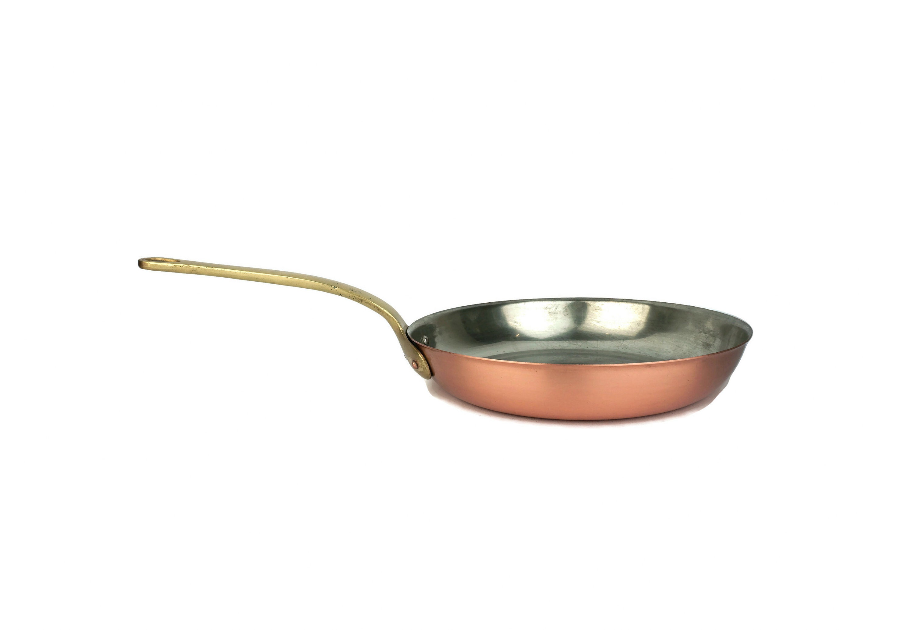 Vintage Copper Saucepan With Aluminium Coating Inside, Copper Cooking ...