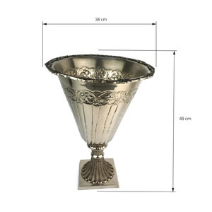 Antique Silver Plated Vase, Large Decorative Vase - Etsy