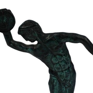 Greek Bronze Athlete Statue, Antique Greek Discobolus Bronze Sculpture ...