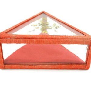 Vintage Glass Jewelry Box, Glass Ring Box, Triangular Trinket Box - Etsy