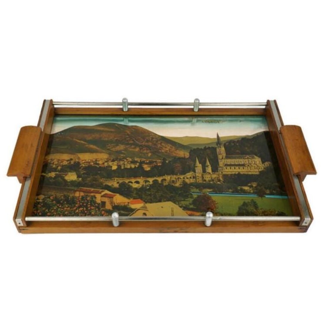 Antique French Tray, French Castle Tray With Handles, French Castle ...