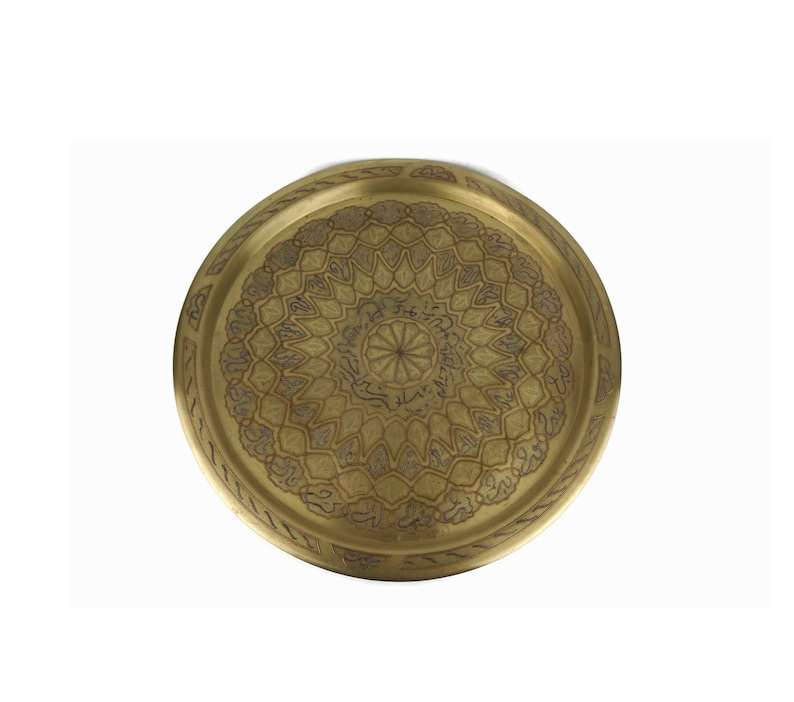 Antique Large Brass Tray Moroccan Brass Tray Hand Engraved - Etsy