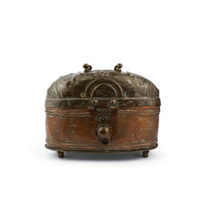 Antique Handmade Jewelry Box, Old Copper Storage Box, Collectible ...