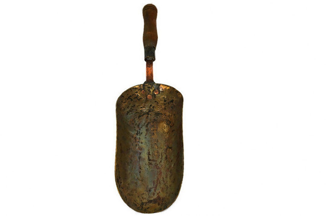 Antique Brass Nuts Scoop Grocer Grain Scoop Vintage Kitchen - Etsy