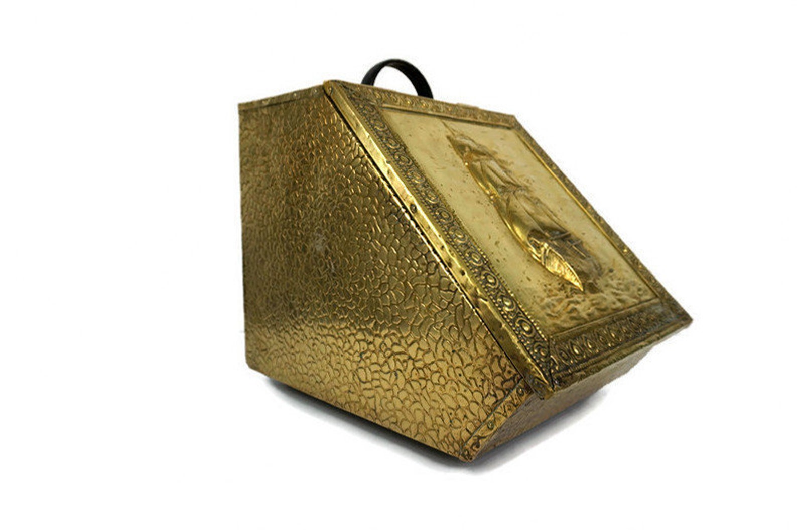 Brass Coal Scuttle Coal Storage Box Antique Brass Coal Box - Etsy