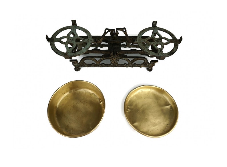 Vintage Balance Scale Antique Balance Scale With Brass Bowls - Etsy