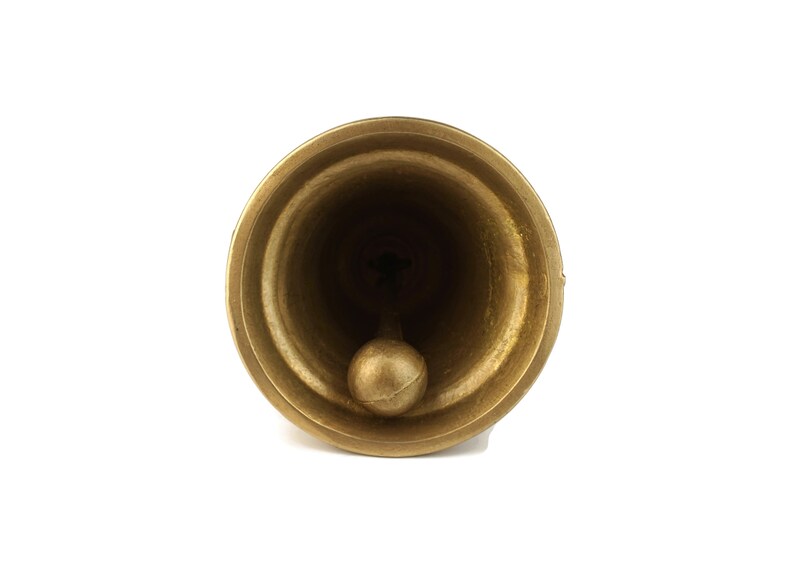 Antique Brass Bell, Engraved Brass Bell, Table Bell - Etsy