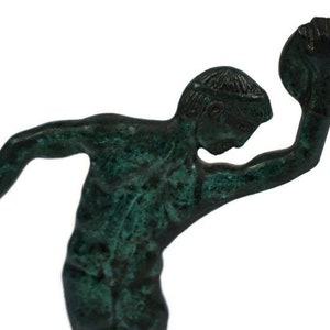 Greek Bronze Athlete Statue, Antique Greek Discobolus Bronze Sculpture ...