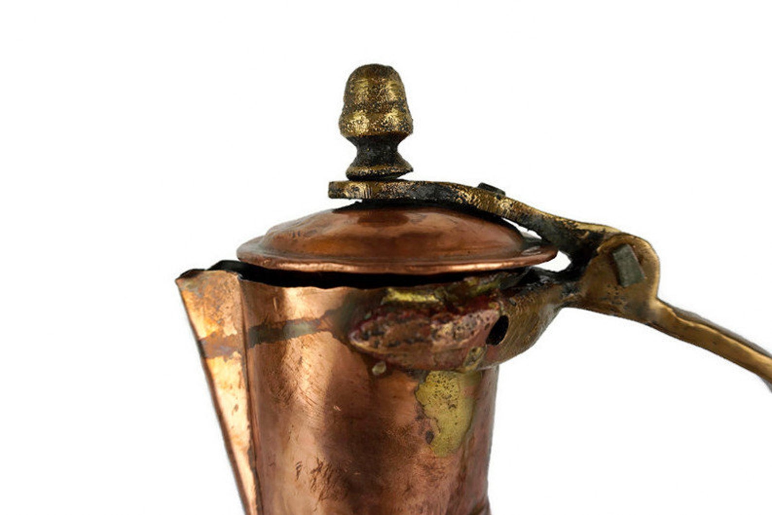 19th Century Islamic Copper Pot Large Copper Pitcher Antique | Etsy