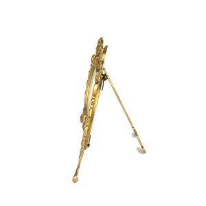 Vintage Brass Photo Frame With Stand, Brass Photo Frame, Double Photo ...