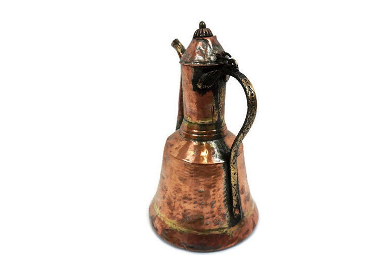 Vintage Large Copper Pitcher Antique Copper Water Jug Hand | Etsy