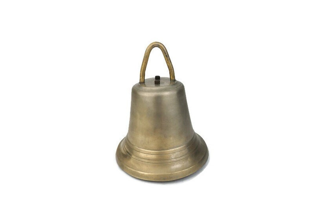 Vintage Еlectric School Bell, Bronze School Bell, Large Еlectric Bell ...