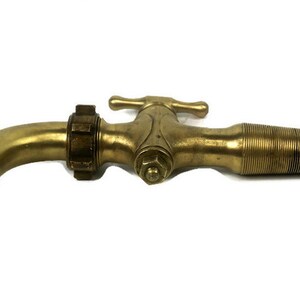 Extra Large Wine Cask Spigot, Antique Brass Spigot, Vintage Brass Wine ...