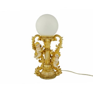 Antique Table Lamp, Angels Statues Table Lamp - Etsy