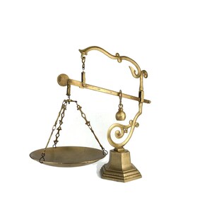 Antique Brass Balance Scale Italian Brass Balance Scale - Etsy