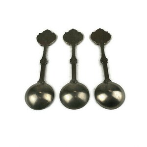 Vintage Pewter Spoons Set of 3 Germany - Etsy