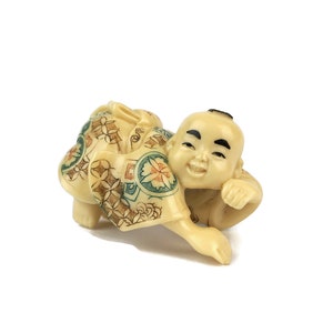 Antique Chinese Kids Statues, Chinese Art Statues, Handpainted Chinese ...
