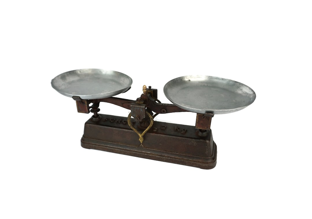Vintage Balance Scale, French Brass Balance Scale, Antique Balance ...