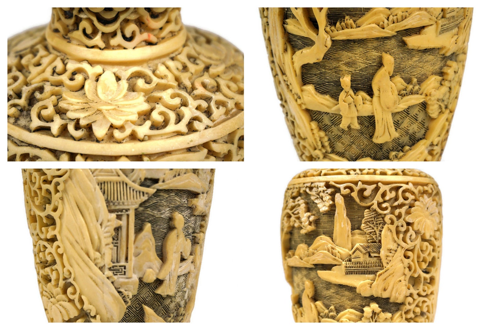 Antique Large Resin Vase Vintage Resin Chinese Vase - Etsy