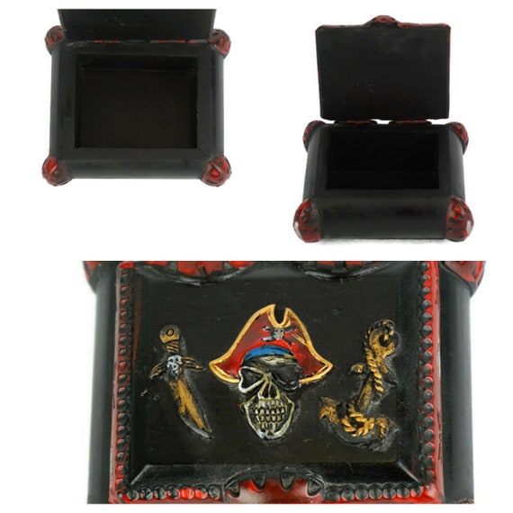 Wooden Pirate Storage Box - Gem