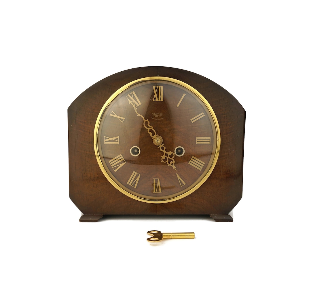 Smiths Enfield Mantle Clock, Antique Mantel Clock, Vintage Table Clock ...