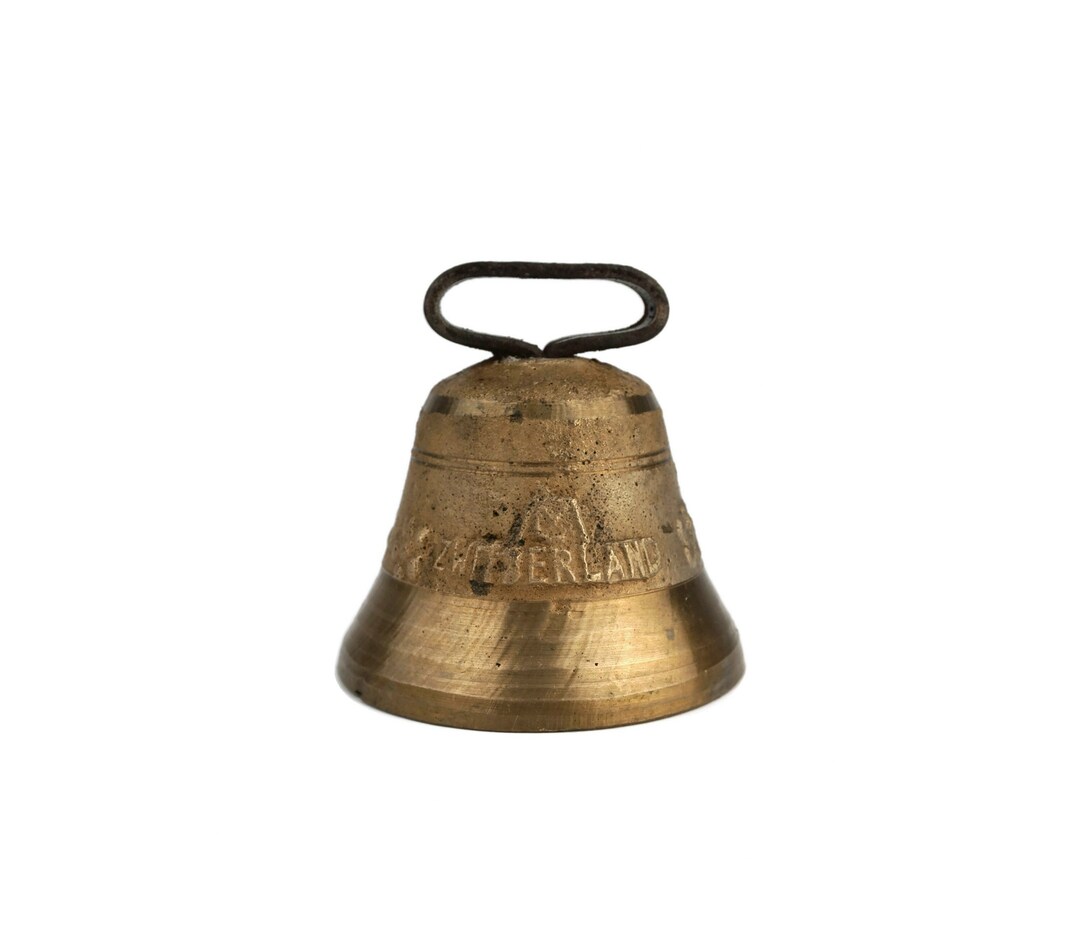 Swiss Bronze Cow Bell, Bronze Cow Bell, Antique Cow Bell Zwitserland ...