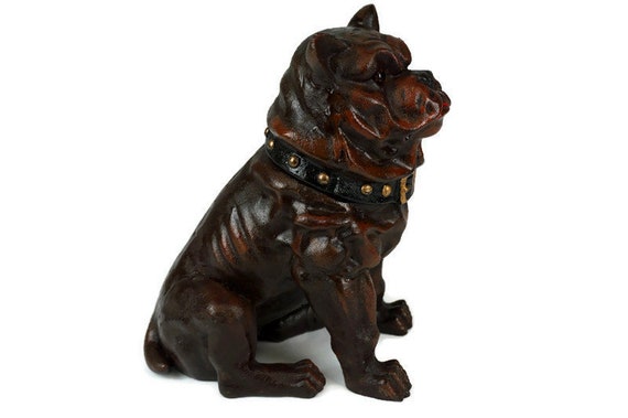 Antique Dog Bank Large Dog Bank Cast Iron Dog Bank Money - Etsy