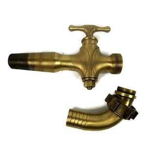Extra Large Wine Cask Spigot, Antique Brass Spigot, Vintage Brass Wine ...