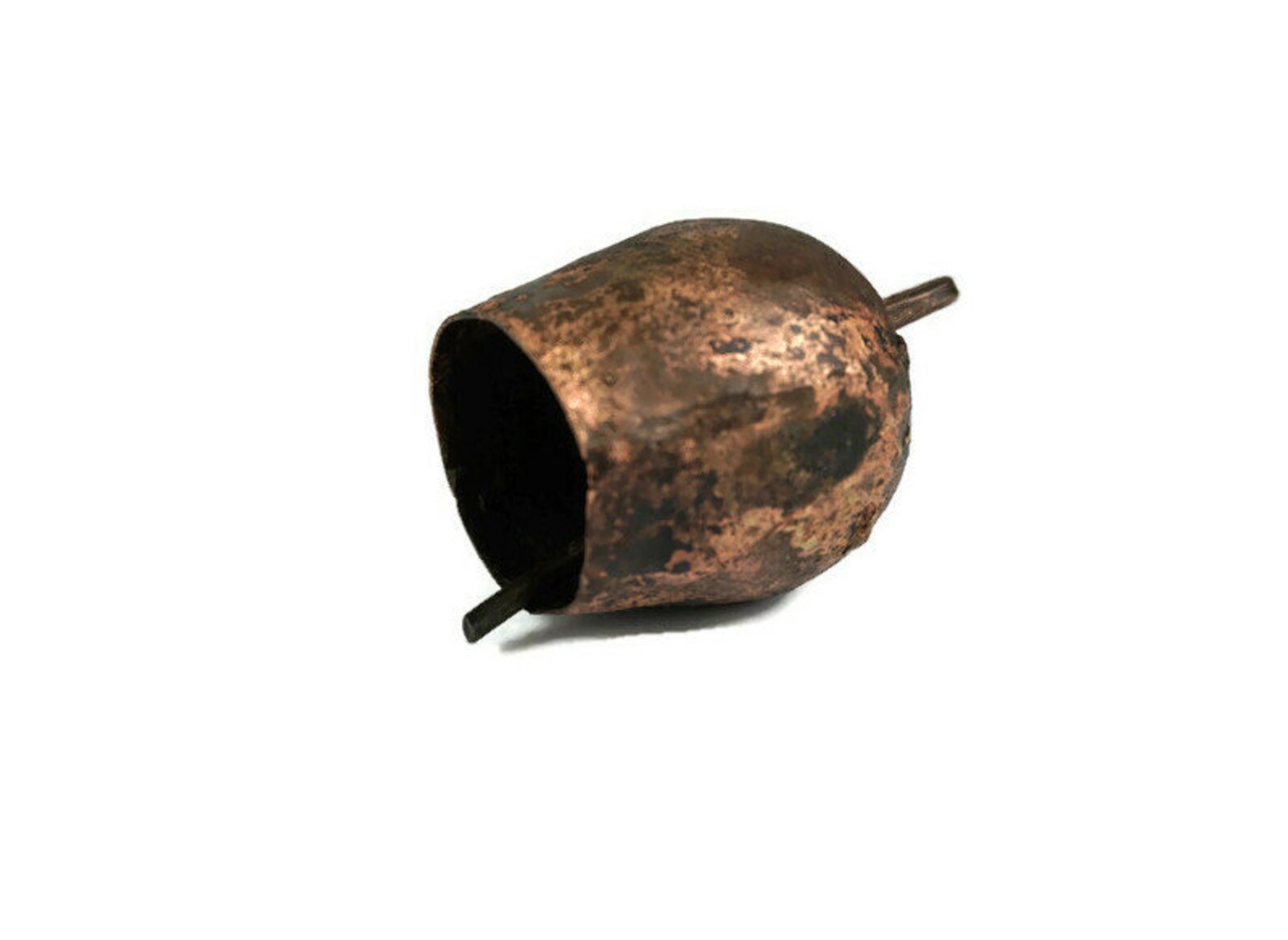 Antique Copper Cow Bell | Etsy