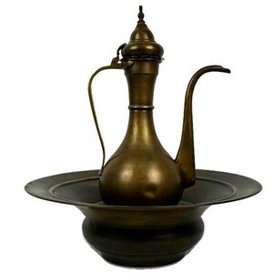 Vintage Moroccan Samovar Pitcher, Large Moroccan Tea Pot With Warmer ...