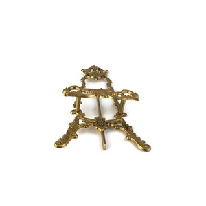 Vintage Brass Photo Stand, Brass Photo Holder, Table Picture Stand ...