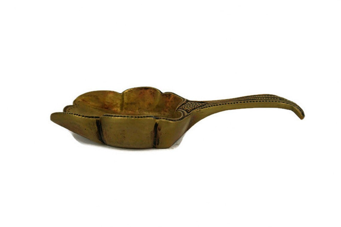 Vintage Solid Brass Shovel With Engraved Handle - Etsy