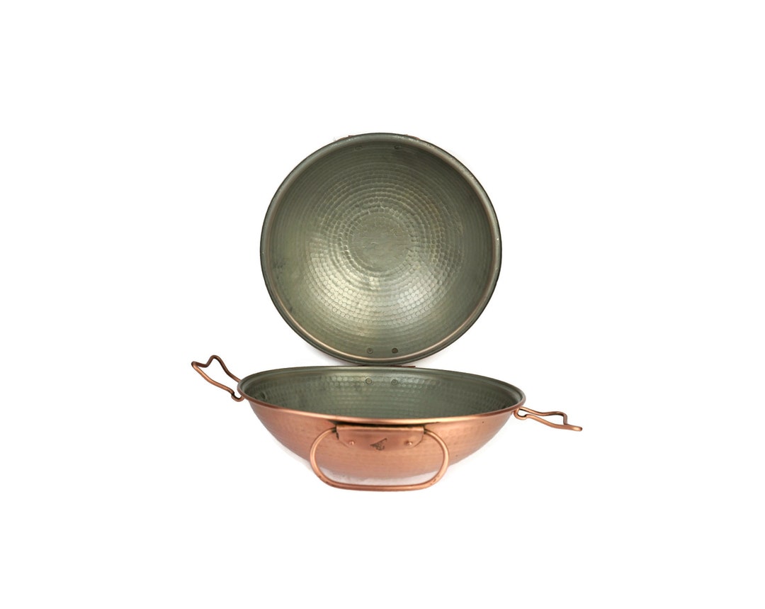 Vintage Copper Cookware, Hammered Copper Cooking Pot Cataplana, Copper ...