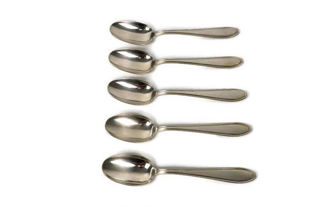 Vintage Silver Plated Spoon Set - Etsy