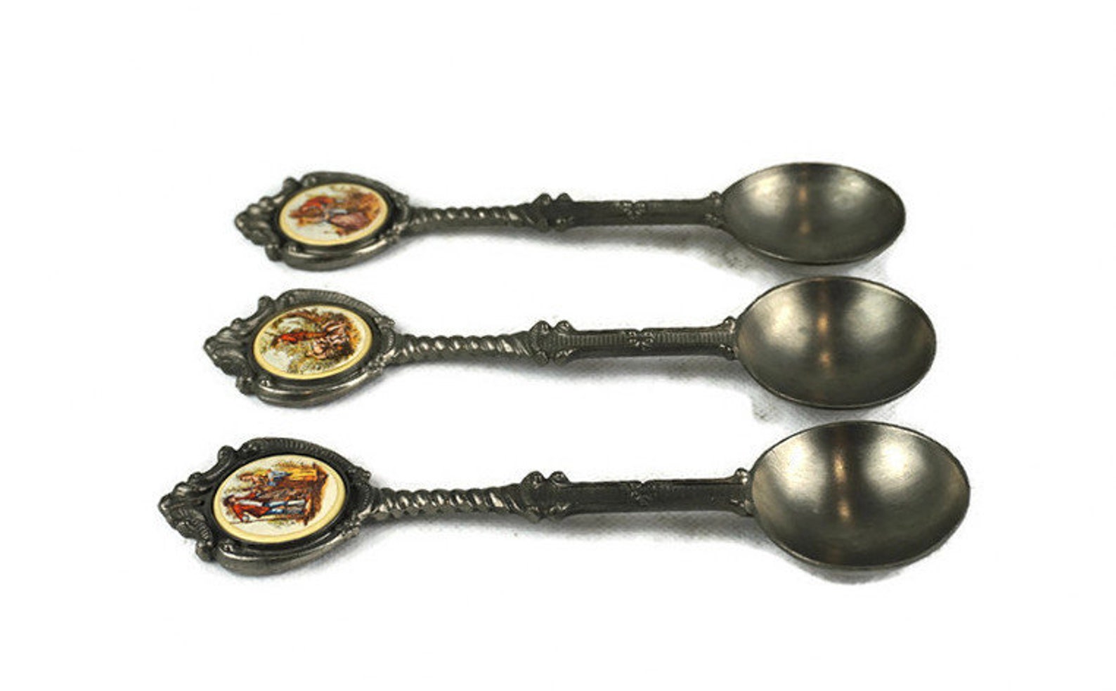 Vintage Pewter Spoons Set of 3 Germany - Etsy