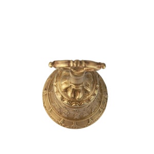 Antique Brass Bell, Engraved Brass Bell, Table Bell - Etsy