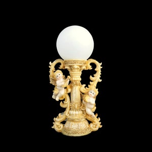 Antique Table Lamp, Angels Statues Table Lamp - Etsy