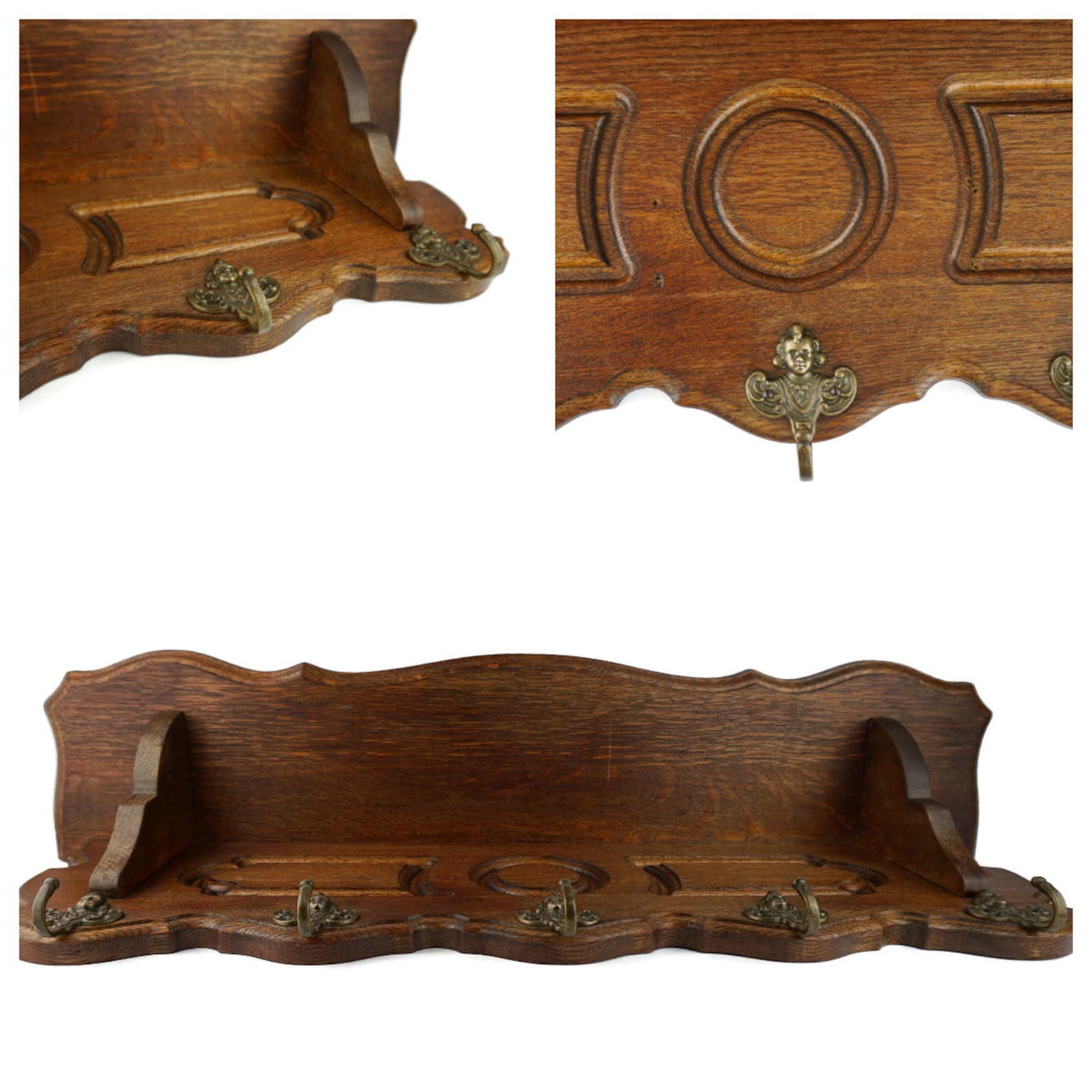 Antique Coat Rack Carved Coat Rack Wooden Large Coat Rack - Etsy