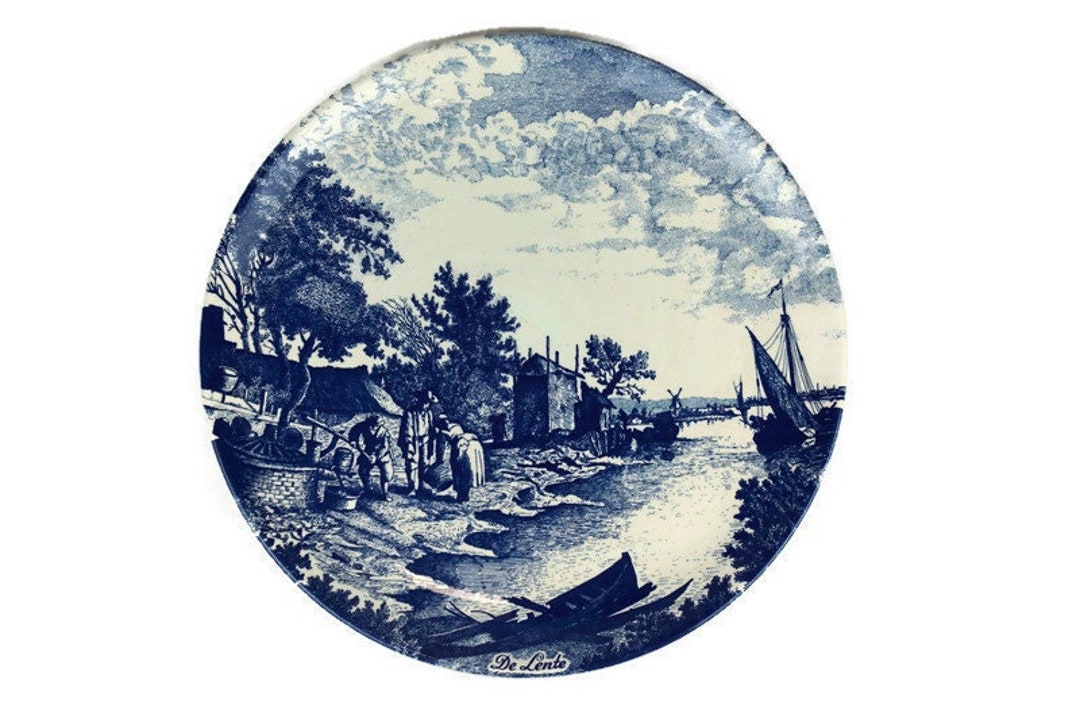 Delft Chemkefa Wall Plate, Delft Four Seasons Collection Wall Plate ...