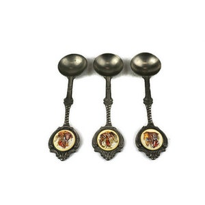 Vintage Pewter Spoons Set of 3 Germany - Etsy