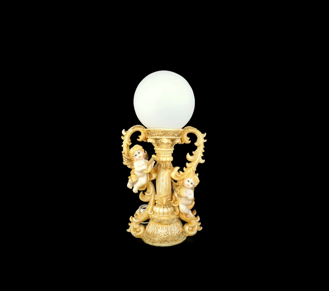 Antique Table Lamp, Angels Statues Table Lamp - Etsy